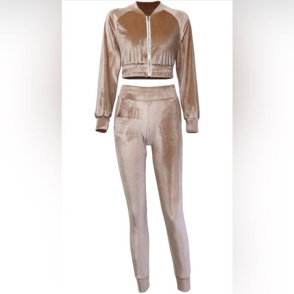 Tops | Velour Suit | Poshmark